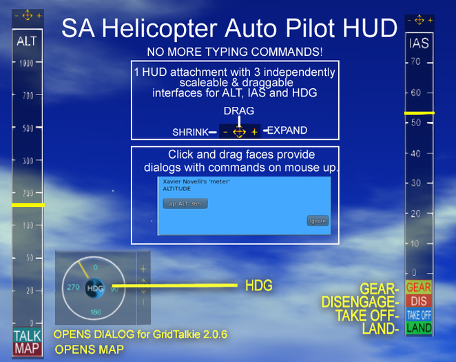 Second Life Marketplace - SA AIRBUS H-160 HELICOPTER AUTOPILOT HUD